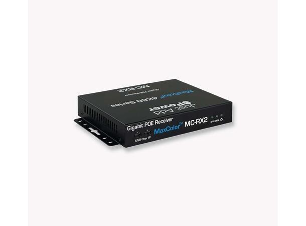 JustAddPower MaxColor™ 2 4K60Hz Dekoder 36bit, med SFP, USB-C og ARC ...
